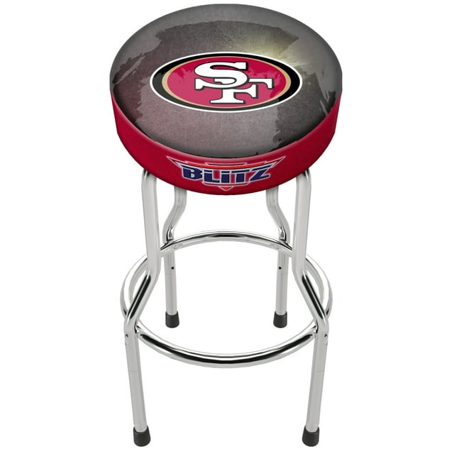 San Francisco 49ers Adjustable NFL Blitz Team Pub Stool, Arcade1Up ...
