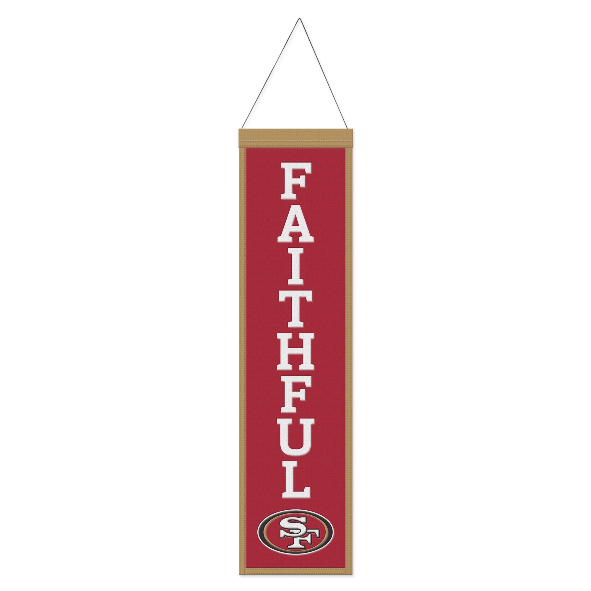 WinCraft San Francisco 49ers 8" x 32" Slogan Wool Banner - Walmart.com