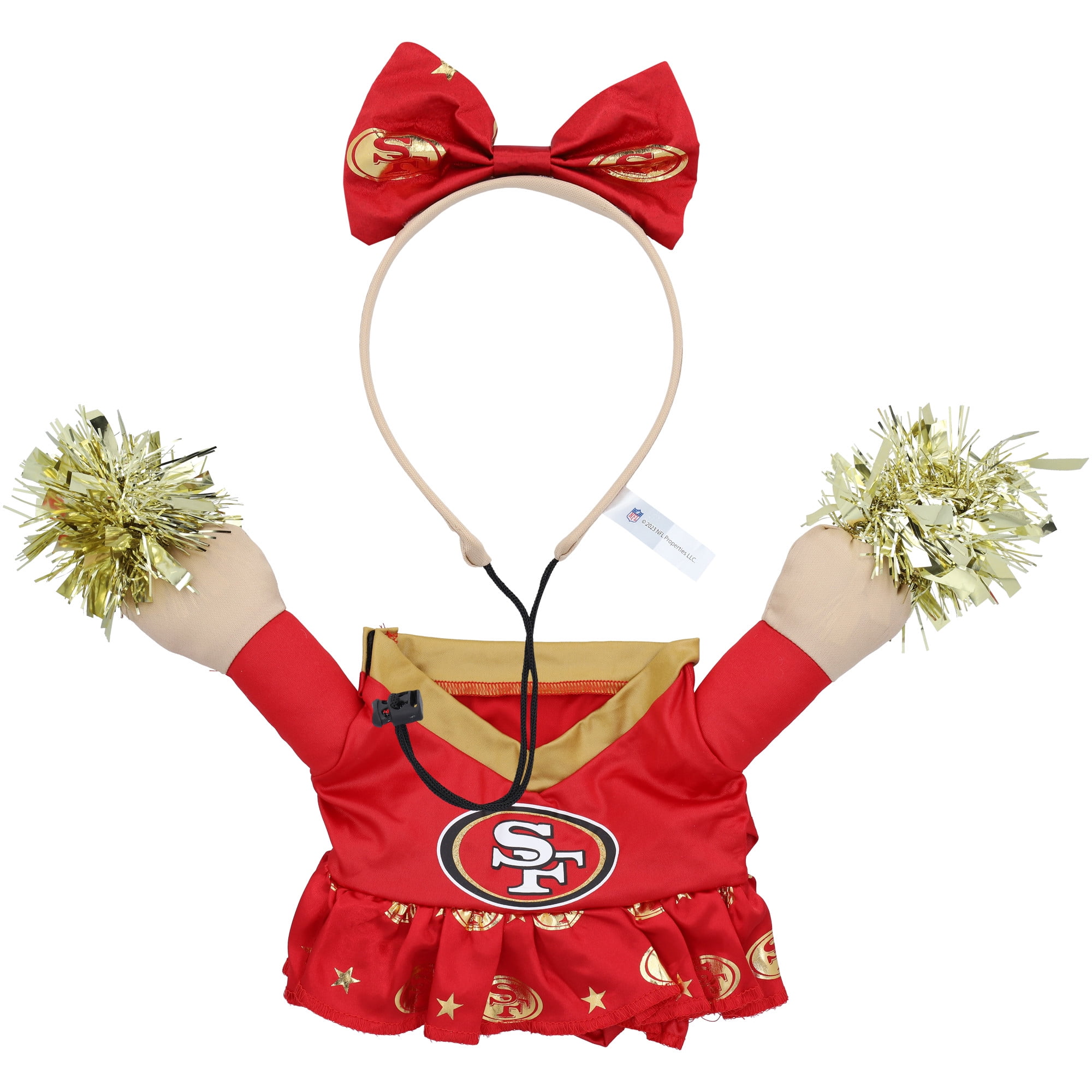 San Francisco 49ers Cheer Dog Costume - Walmart.com