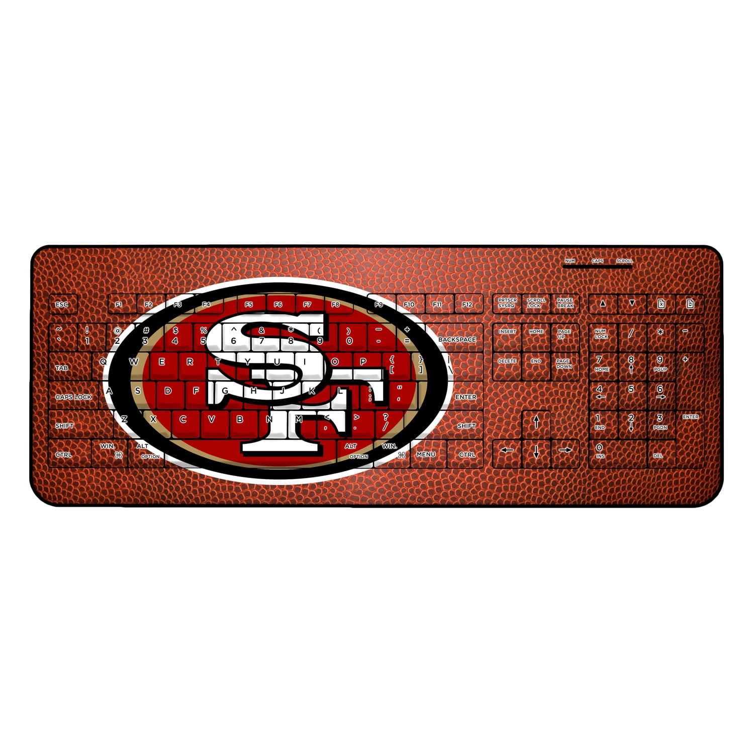 San Francisco 49ers Football Design Wireless Keyboard - Walmart.com