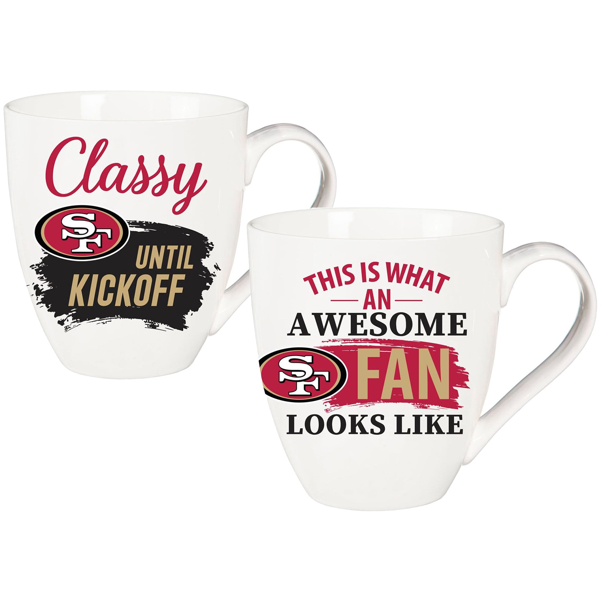 San Francisco 49ers Team 16oz. Ceramic Mug Gift Set - Walmart.com