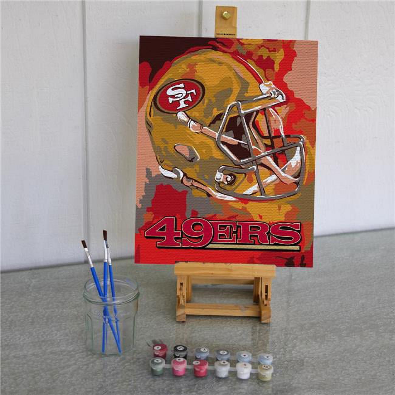 San Francisco 49ers Team Pride Paint By Number Kit - Walmart.com
