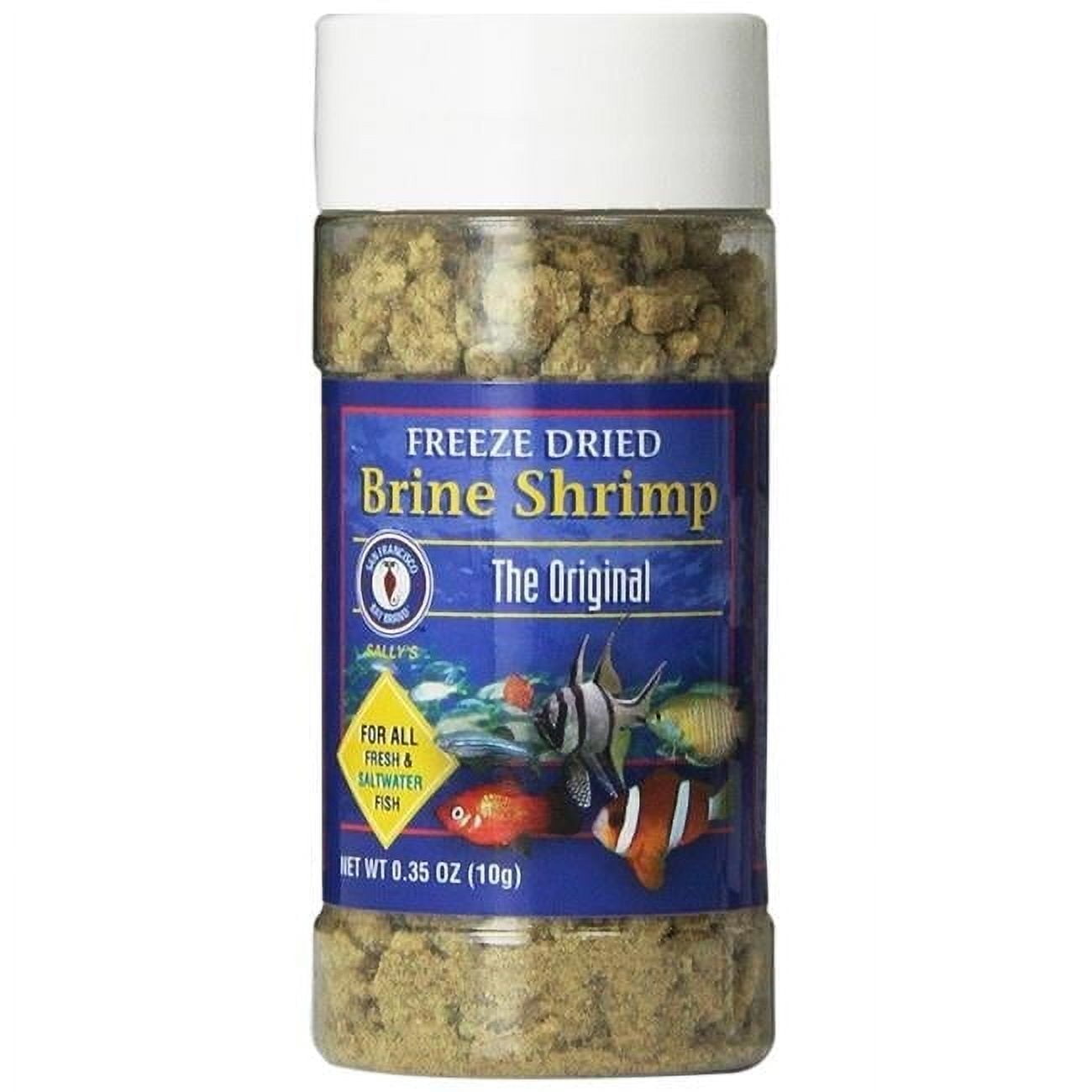 San Francisco Bay Brand 009014 10 g Freeze Dried Brine Shrimp for Fresh & Saltwater Fish ...