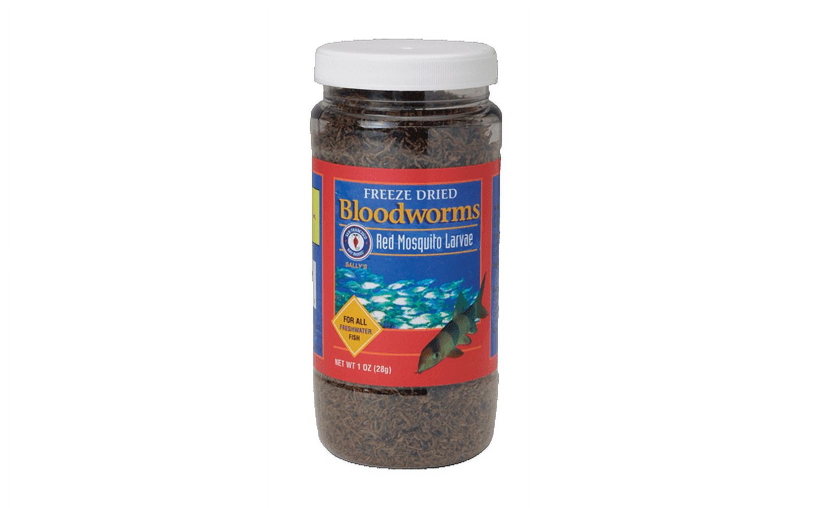 SF Bay Brands Freeze Dried Blood Worms - 1 oz - Walmart.com