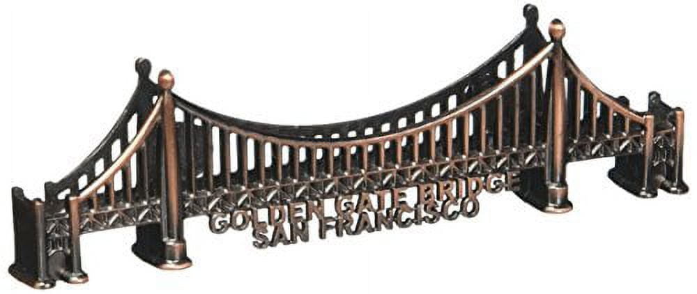San Francisco Bronze Golden Gate Bridge Magnet 3.5 Inches Long With ...