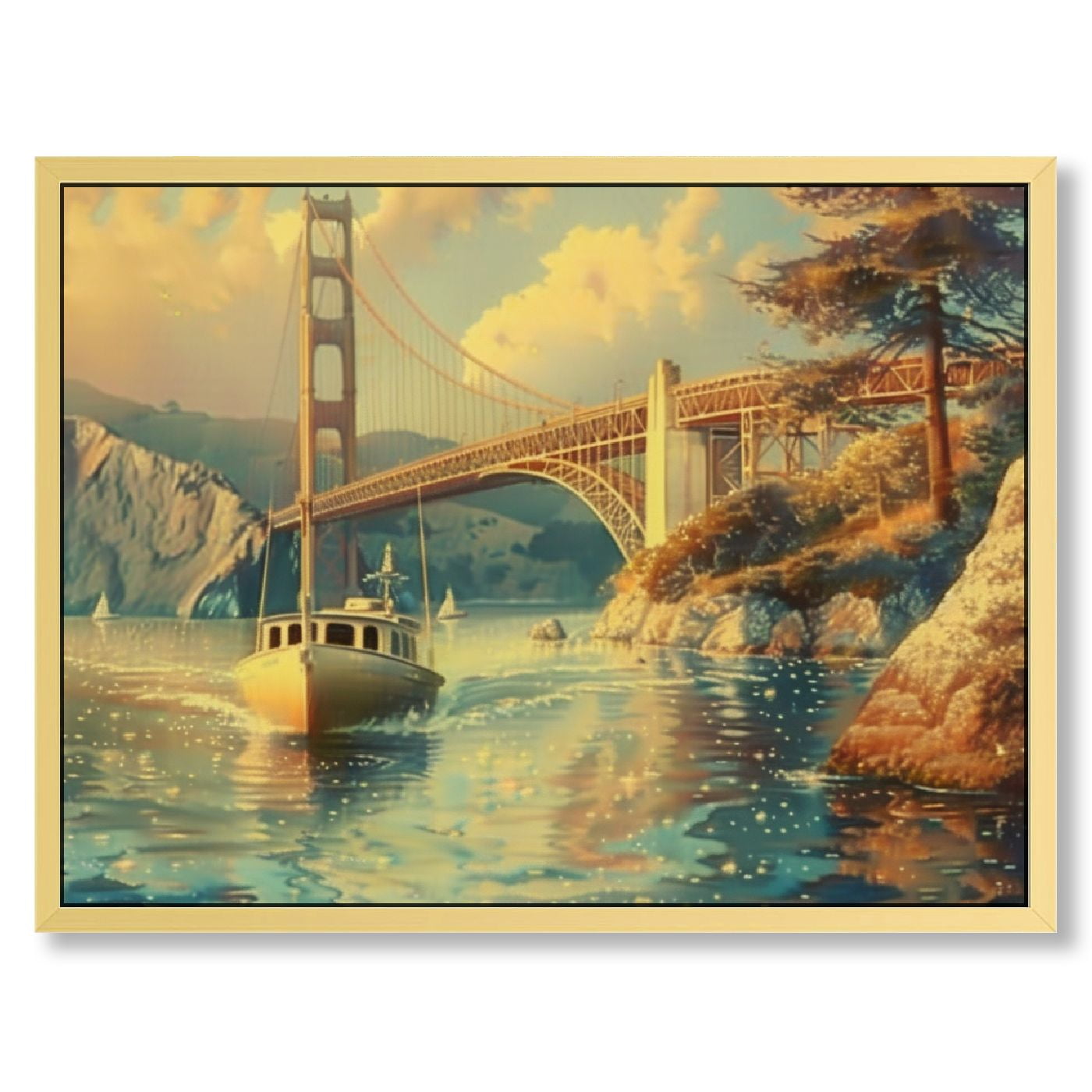 San Francisco California - - Marin Headlands - Vintage Travel Poster by ...