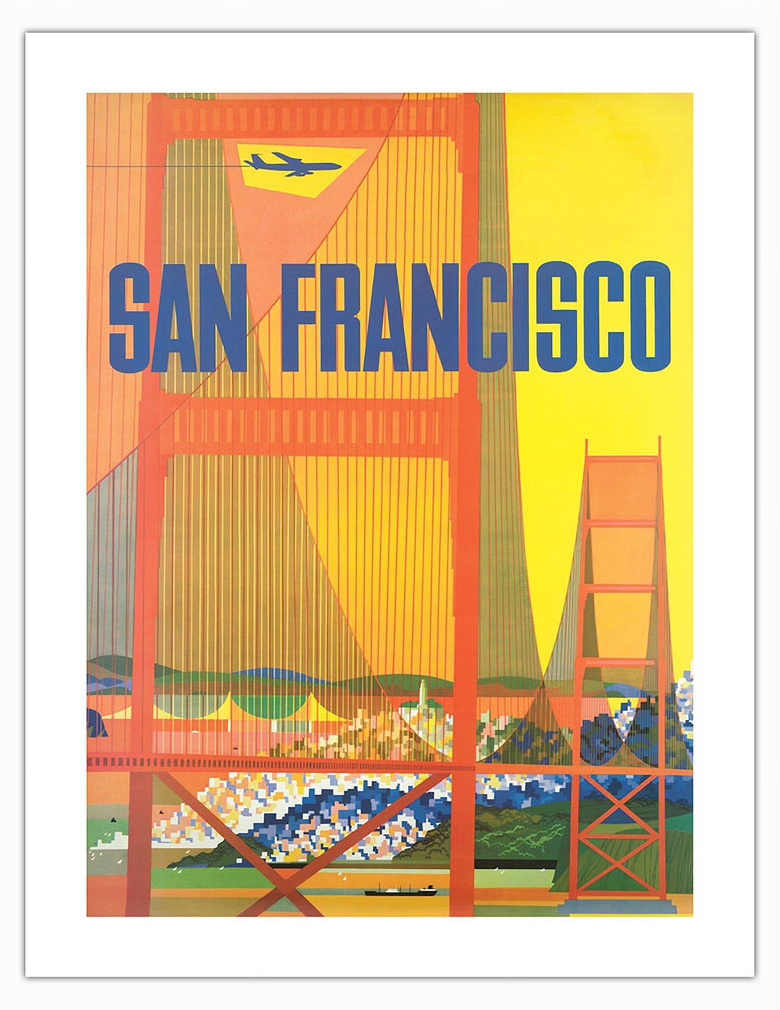 San Francisco California - The Golden Gate Bridge - Vintage Travel ...