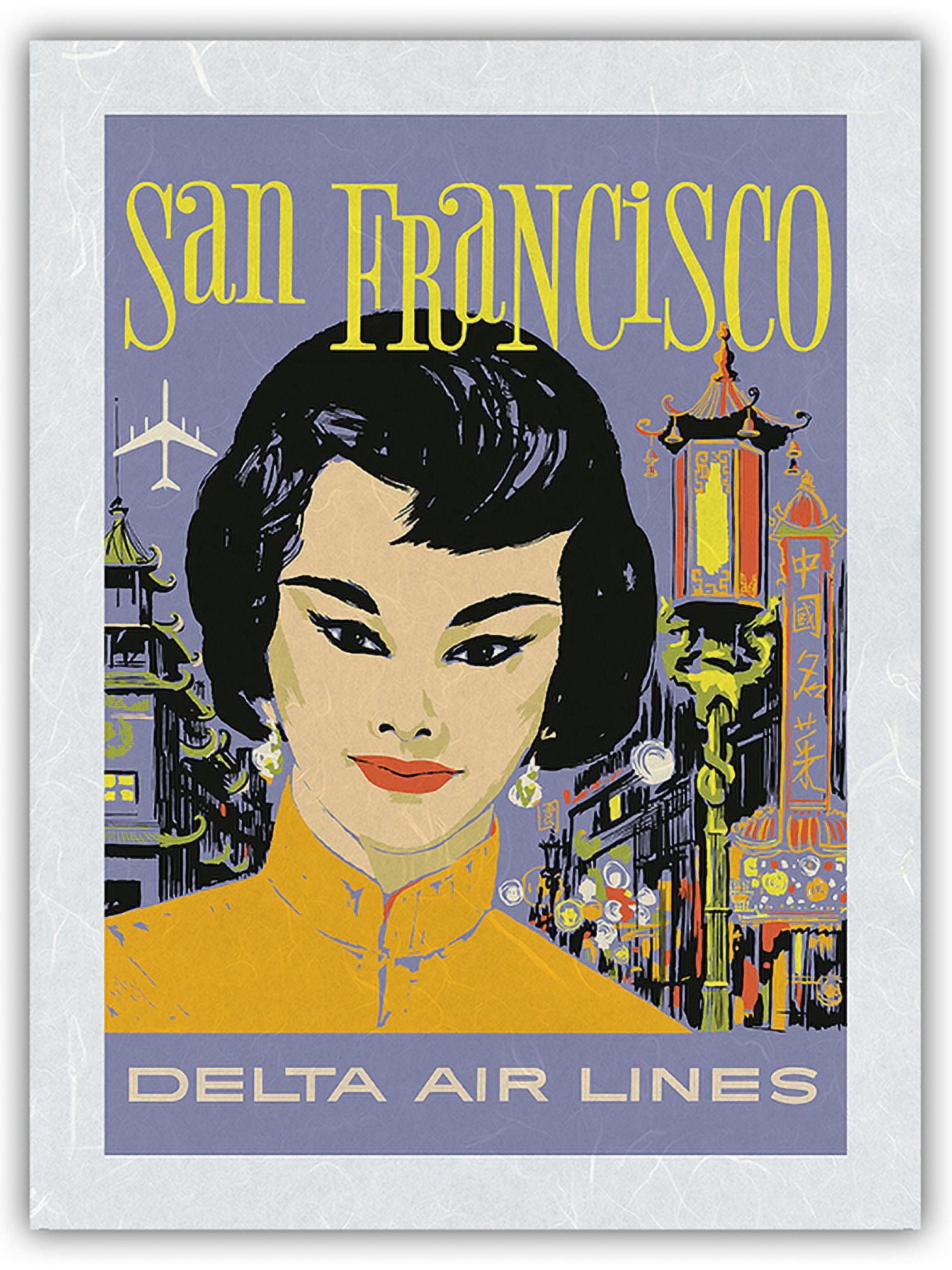 San Francisco - China Town - Delta Air Lines - Vintage Airline Travel ...