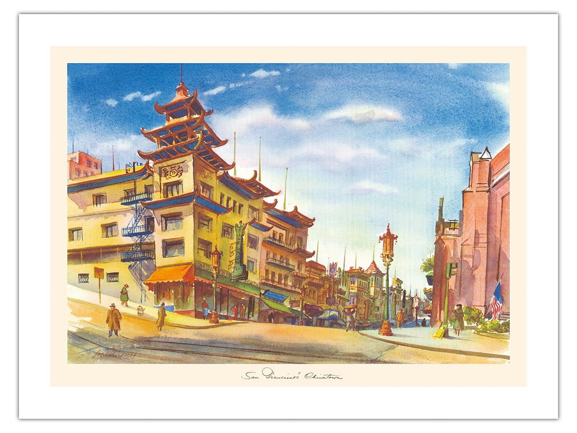 San Francisco Chinatown California - Sing Chong Building - Vintage ...
