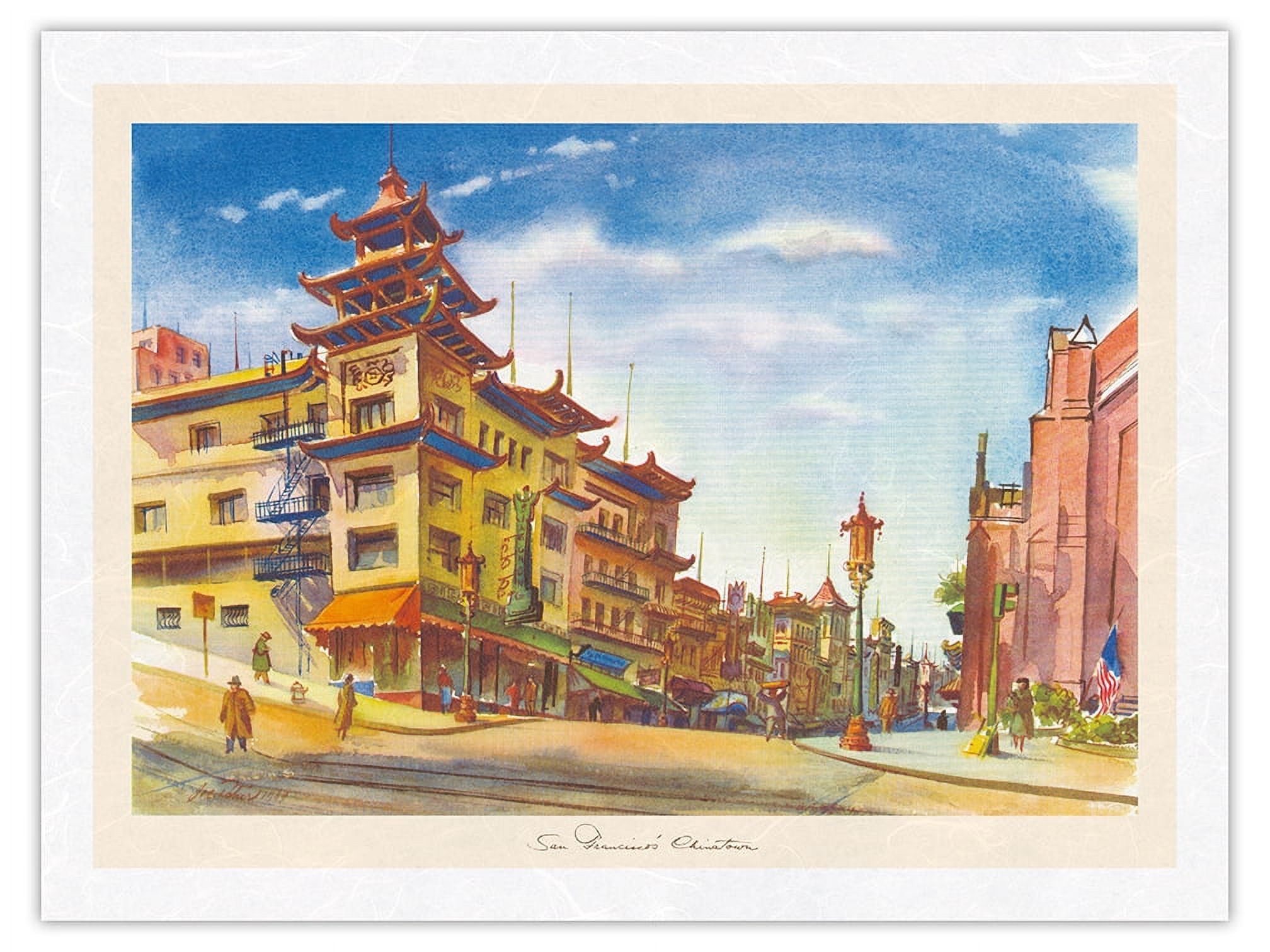 San Francisco Chinatown California - Sing Chong Building - Vintage ...