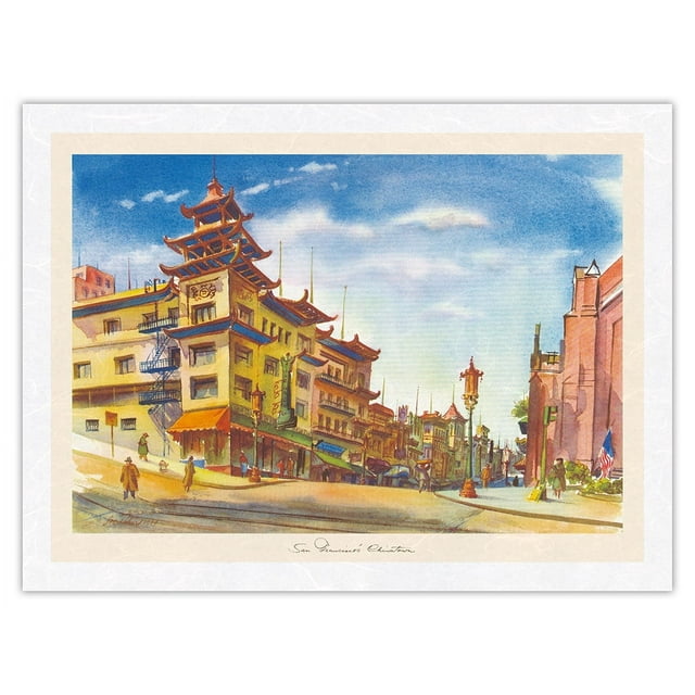 San Francisco Chinatown California - Sing Chong Building - Vintage ...