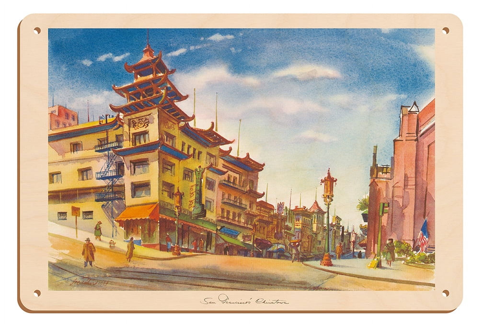 San Francisco Chinatown California - Sing Chong Building - Vintage ...