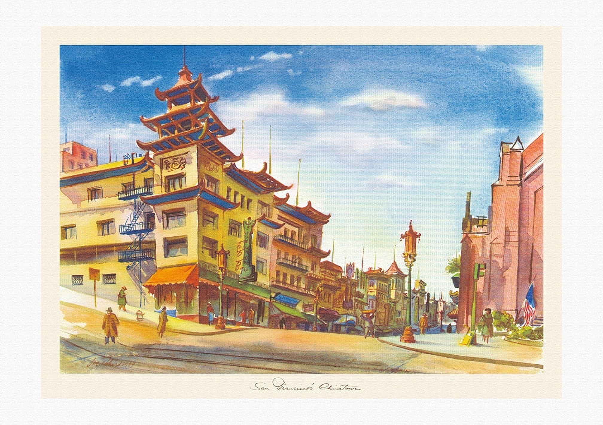 San Francisco Chinatown California - Sing Chong Building - Vintage ...