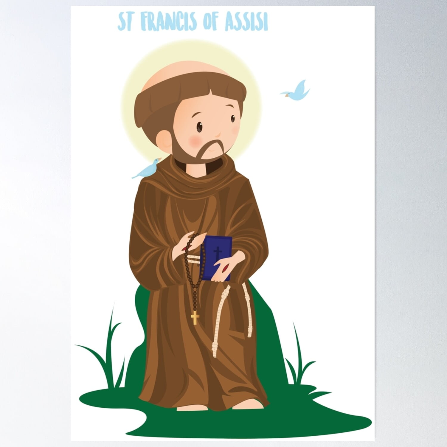 San Francisco De Asis. St Francis Of Assisi Poster Wall Art, Modern ...