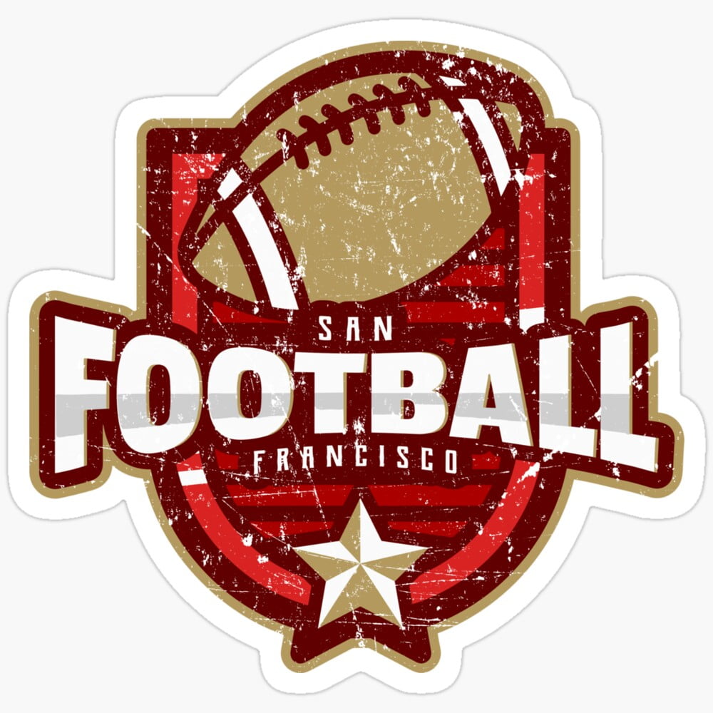 _San Francisco Football_ Sticker Baseball Sticker, Football Sticker ...