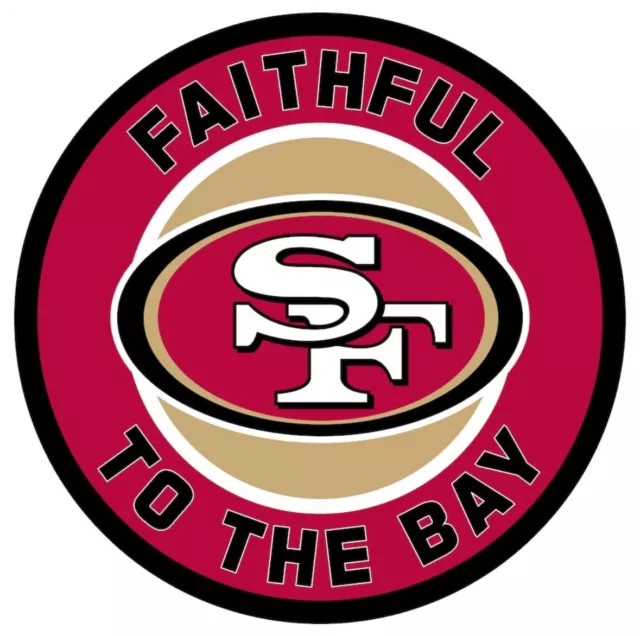San Francisco Football Team Faithful Sticker Baseball Sticker, Football ...