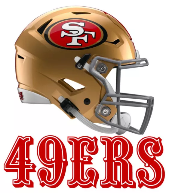 San Francisco Football Team Helmet Logo- Sticker Baseball Sticker ...