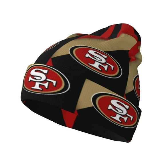 San_Francisco Football Team Print Knitted Hat Soft Stretch Winter Cuff ...