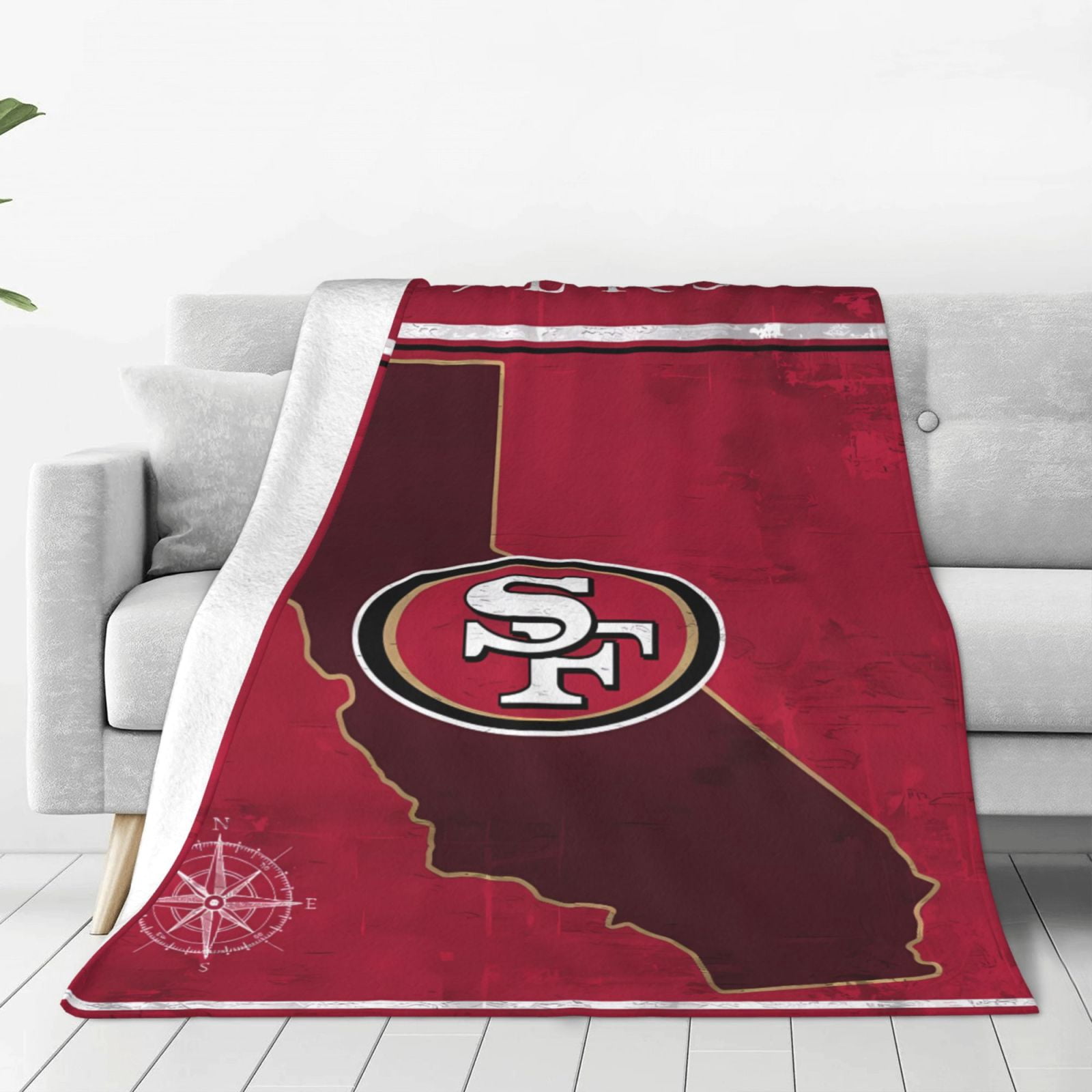 San_Francisco Football Team-Themed Ultra-Soft Micro Fleece Blanket ...