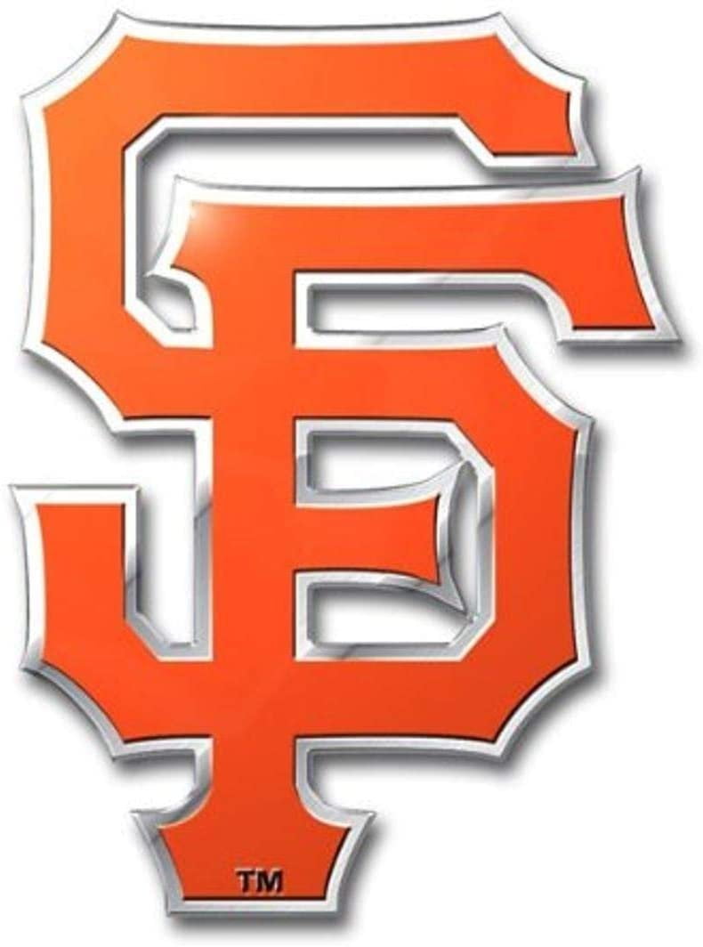 San Francisco Giants Embossed Color Auto Emblem Aluminum Metal Raised ...