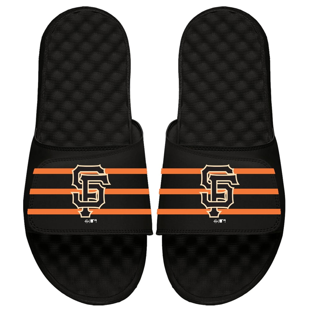 San Francisco Giants ISlide Youth MLB Stripe Slide Sandals - Black ...