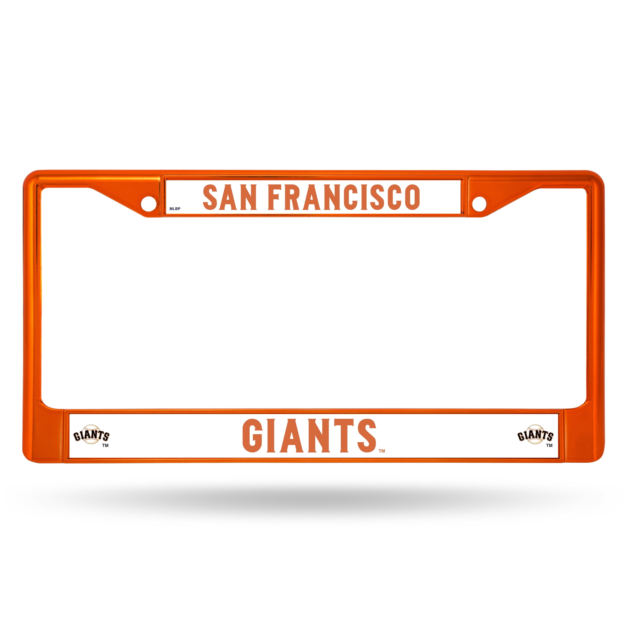 San Francisco Giants Orange Metal License License Plate Frame Tag Cover ...