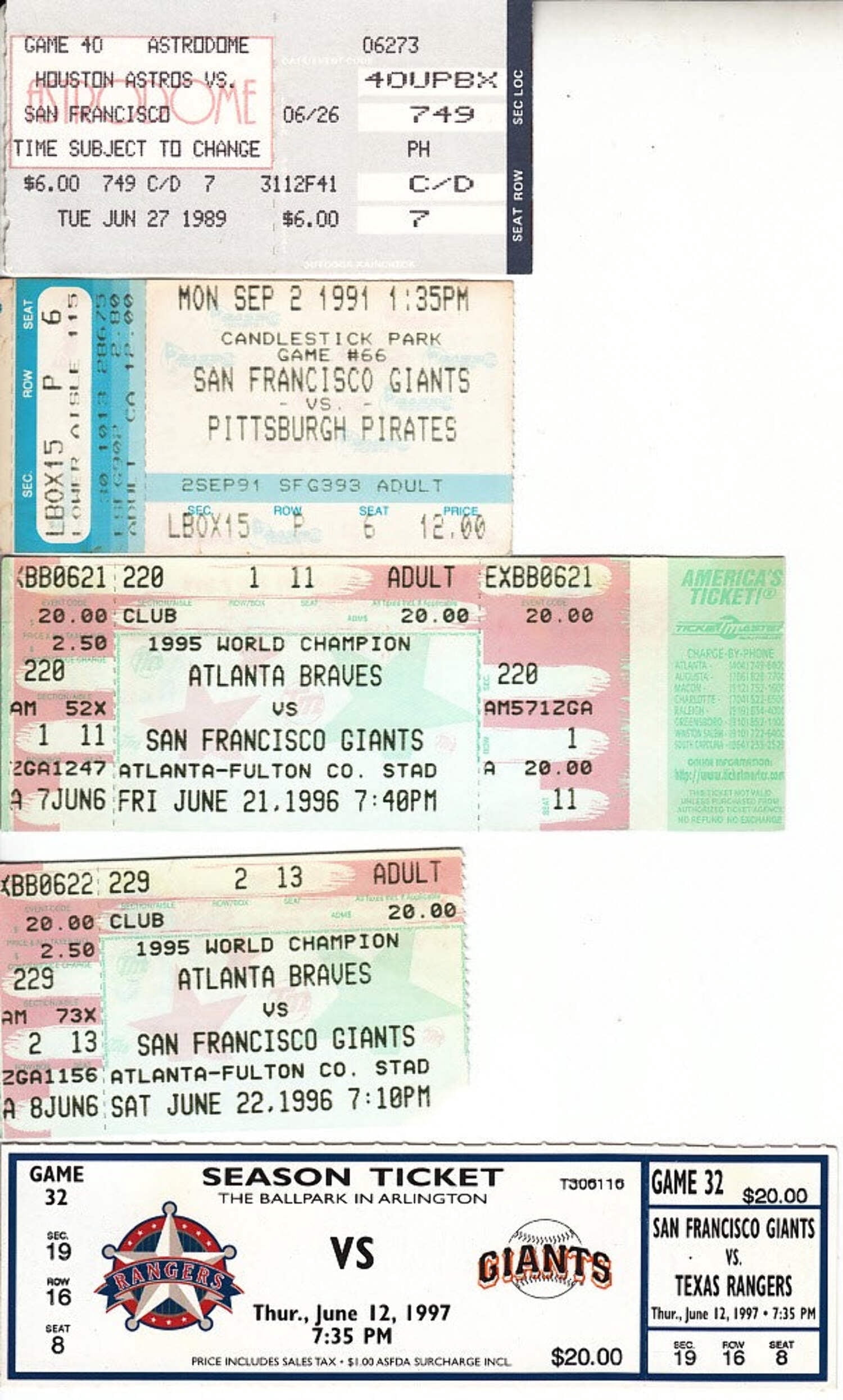 San Fransisco Giants Tickets