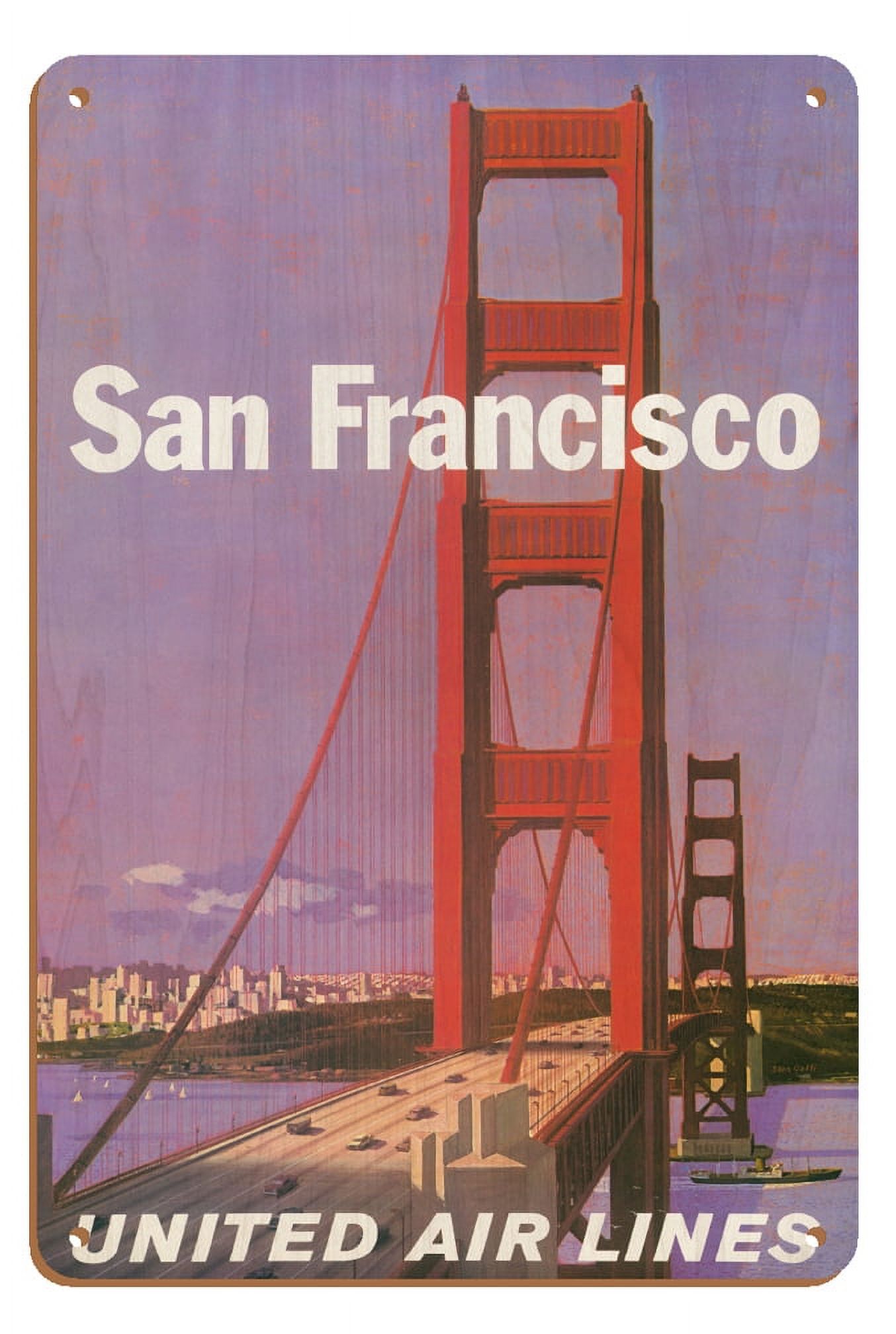 San Francisco - Golden Gate Bridge - United Air Lines California ...