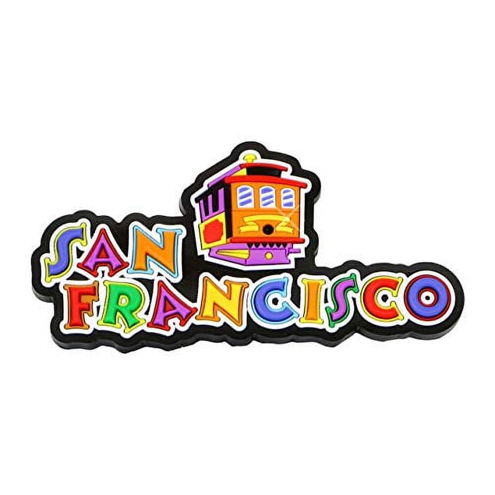 San Francisco Jumbo Rubber Magnet, California Magnets, California ...