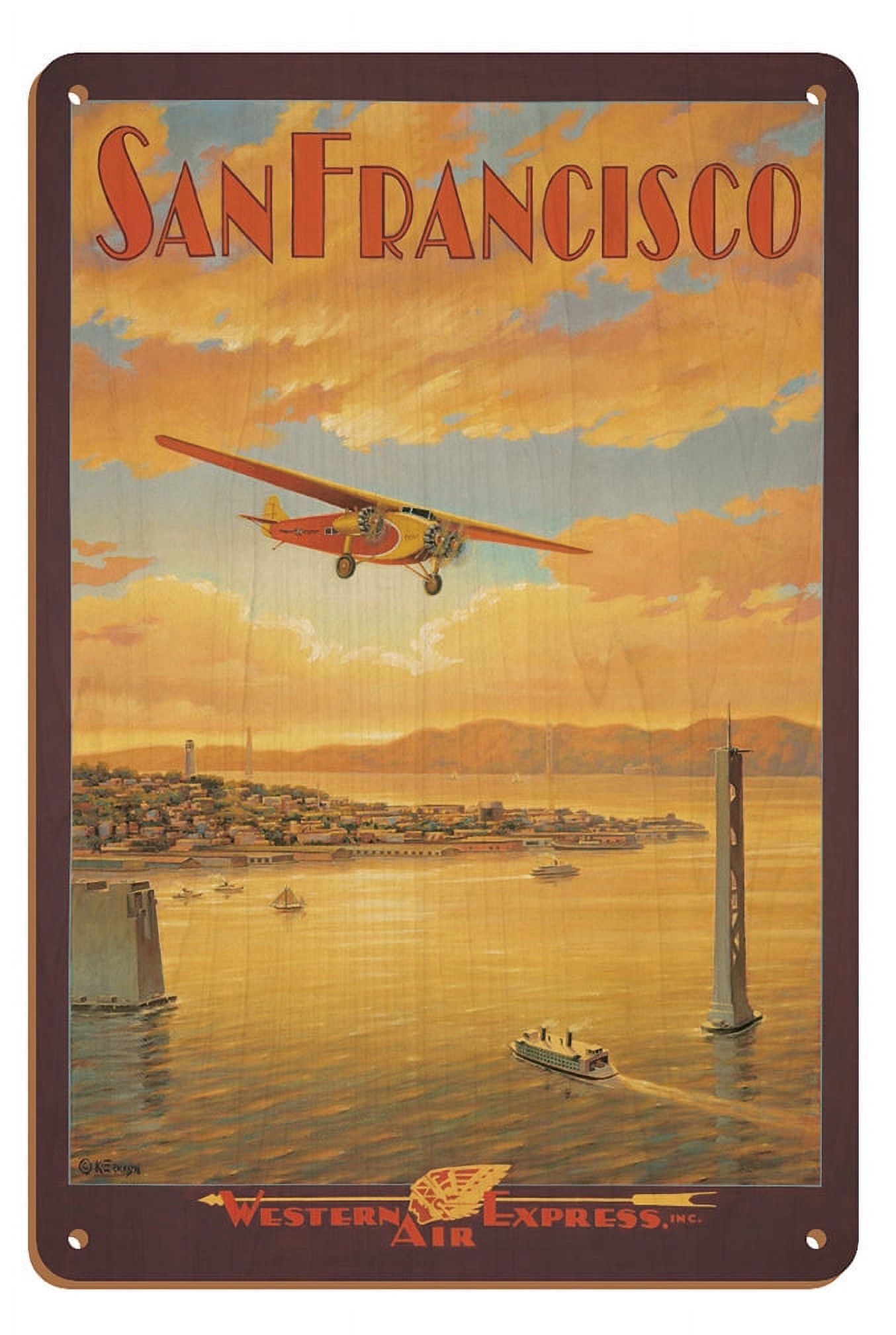San Francisco - Oakland Bay Bridge California - Western Air Express ...