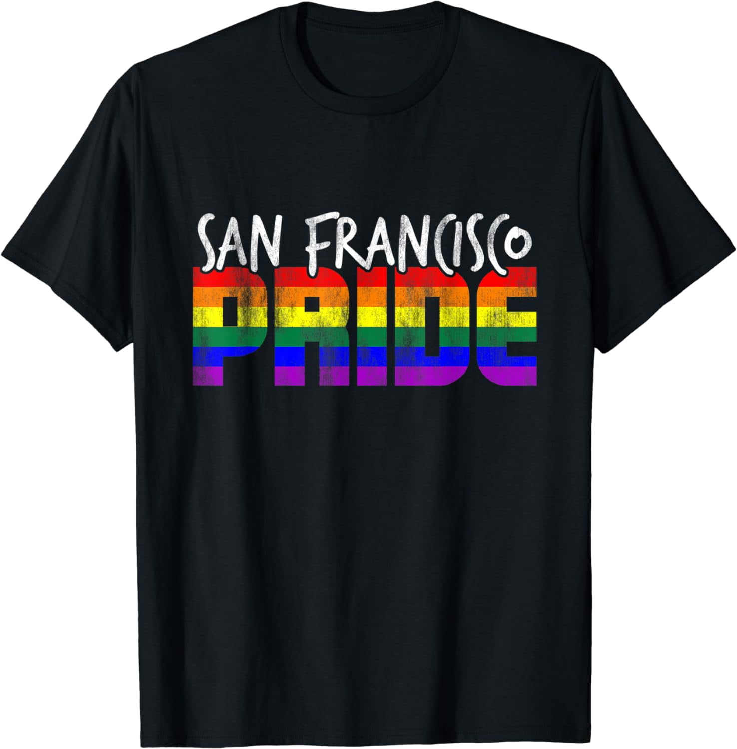 San Francisco Pride LGBT Flag T-Shirt - Walmart.com