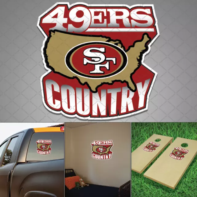 San Francisco San Francisco Football Team Country Sticker Decal Vinyl ...