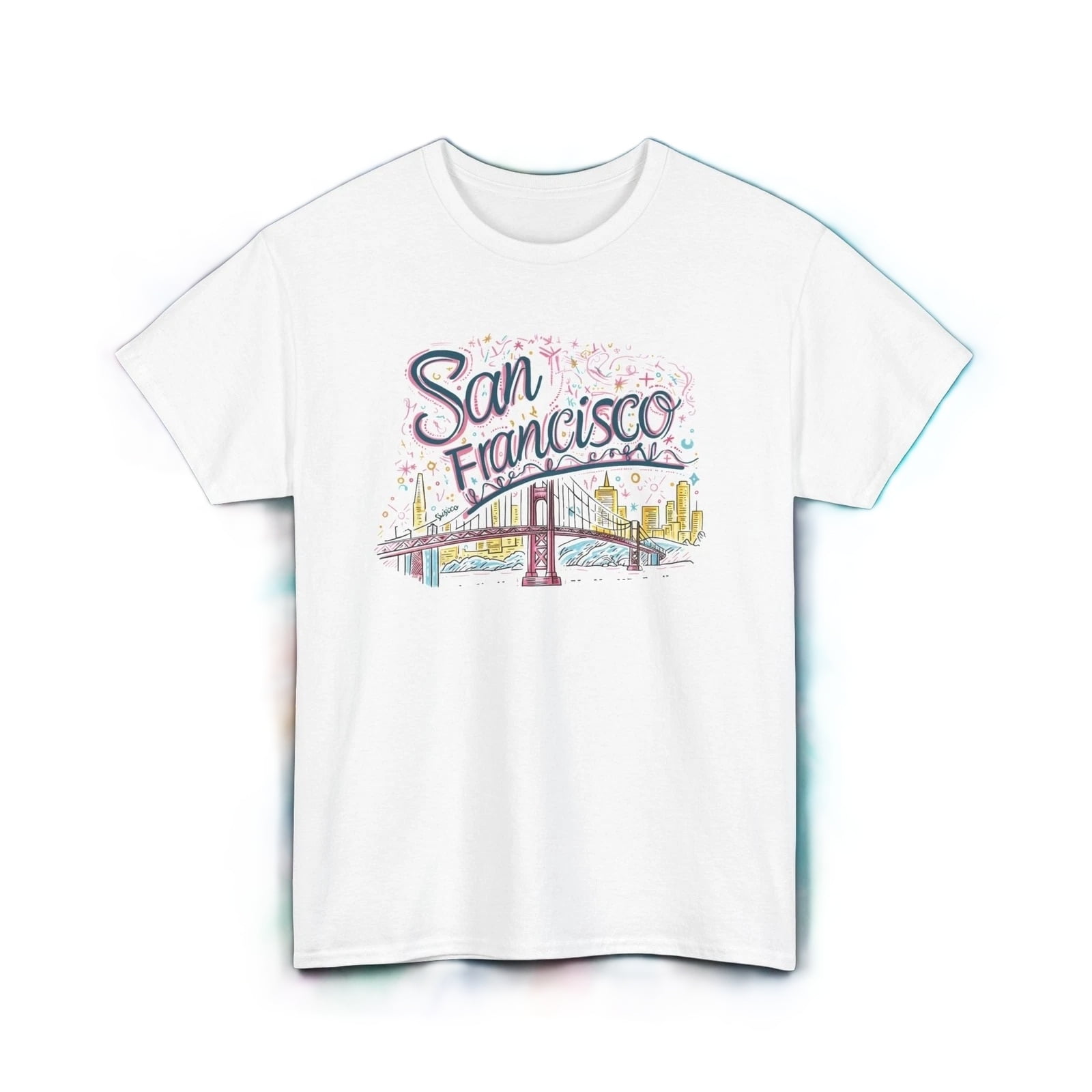 San Francisco Shirt Golden Gate Bridge City Skyline Travel Tee ...