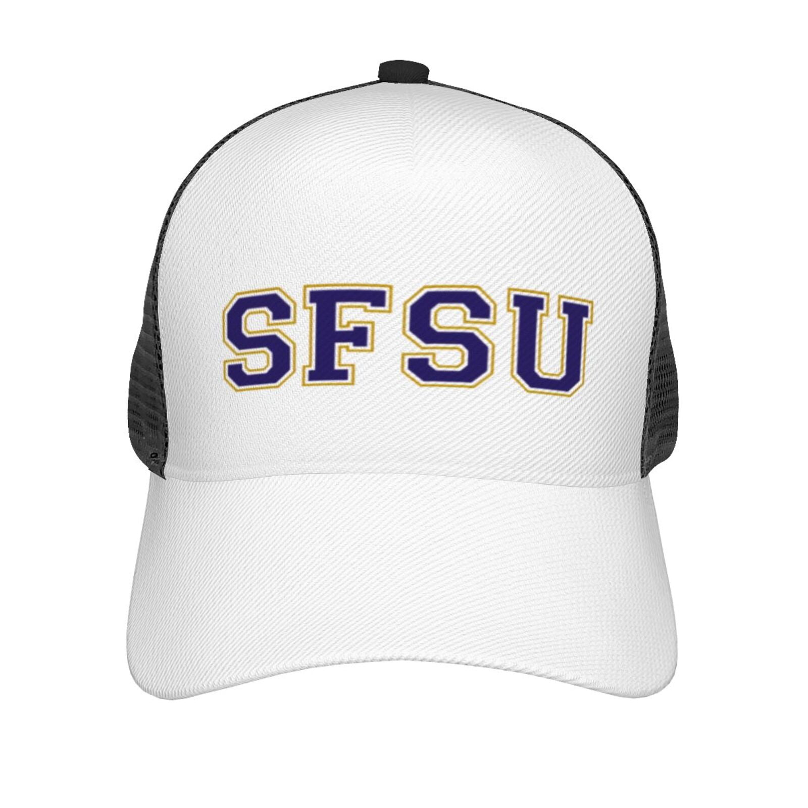 San Francisco State University Logo Curved Brim Mesh Baseball Cap ...