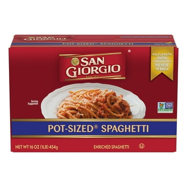 San Giorgio Thin Spaghetti Pasta, 16 oz, Quick Cook Time, Lighter ...