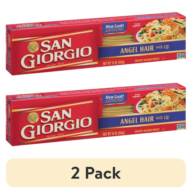 (2 pack) San Giorgio Thin Angel Hair Pasta, 16 Ounce Box - Walmart.com