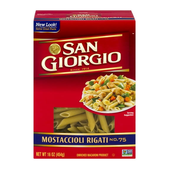 San Giorgio Mostaccioli Rigati Pasta, 16-Ounce Box - Walmart.com