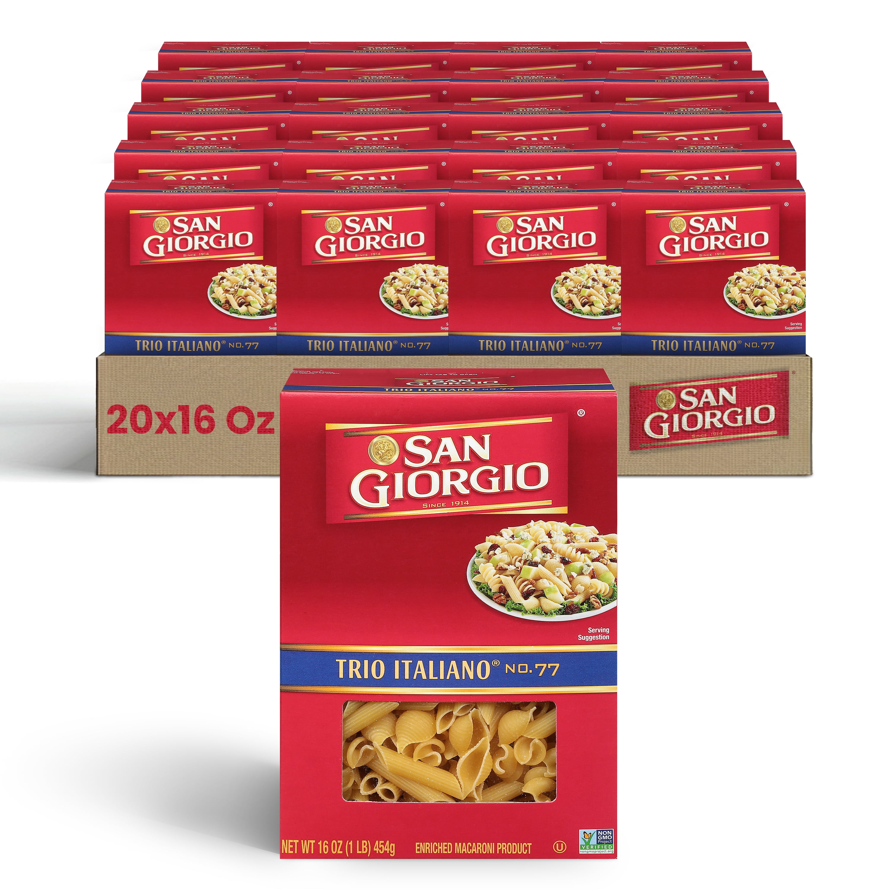 San Giorgio Trio Italiano Pasta, 12-Pack (16 oz Each) – A Perfect Blend ...