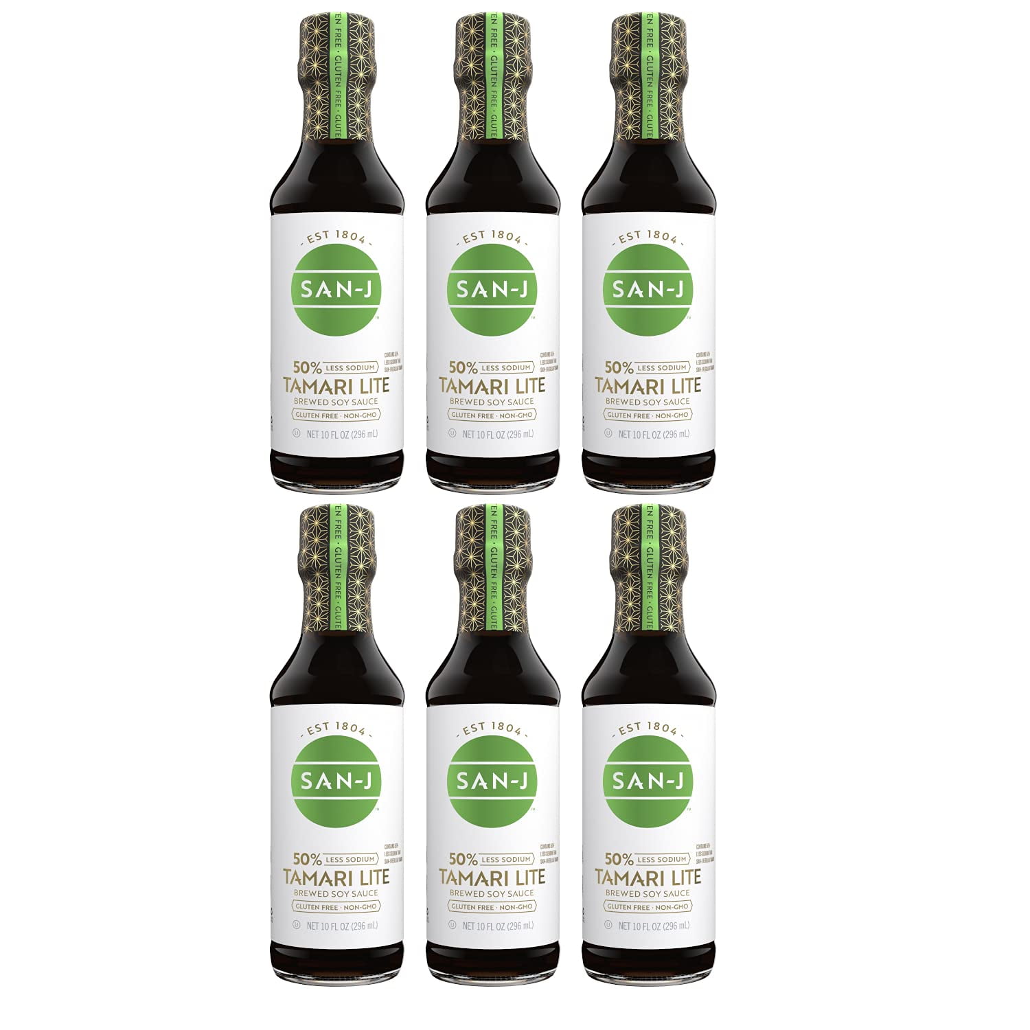 San-J Gluten Free, Low Sodium Tamari Lite Soy Sauce | Vegan, Kosher ...