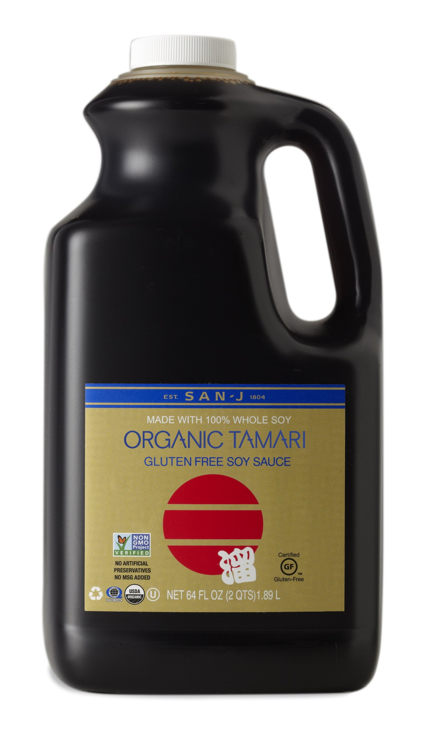San-J Organic Tamari Japanese Soy Sauce, Gold Label, 64 Ounce - Walmart.com