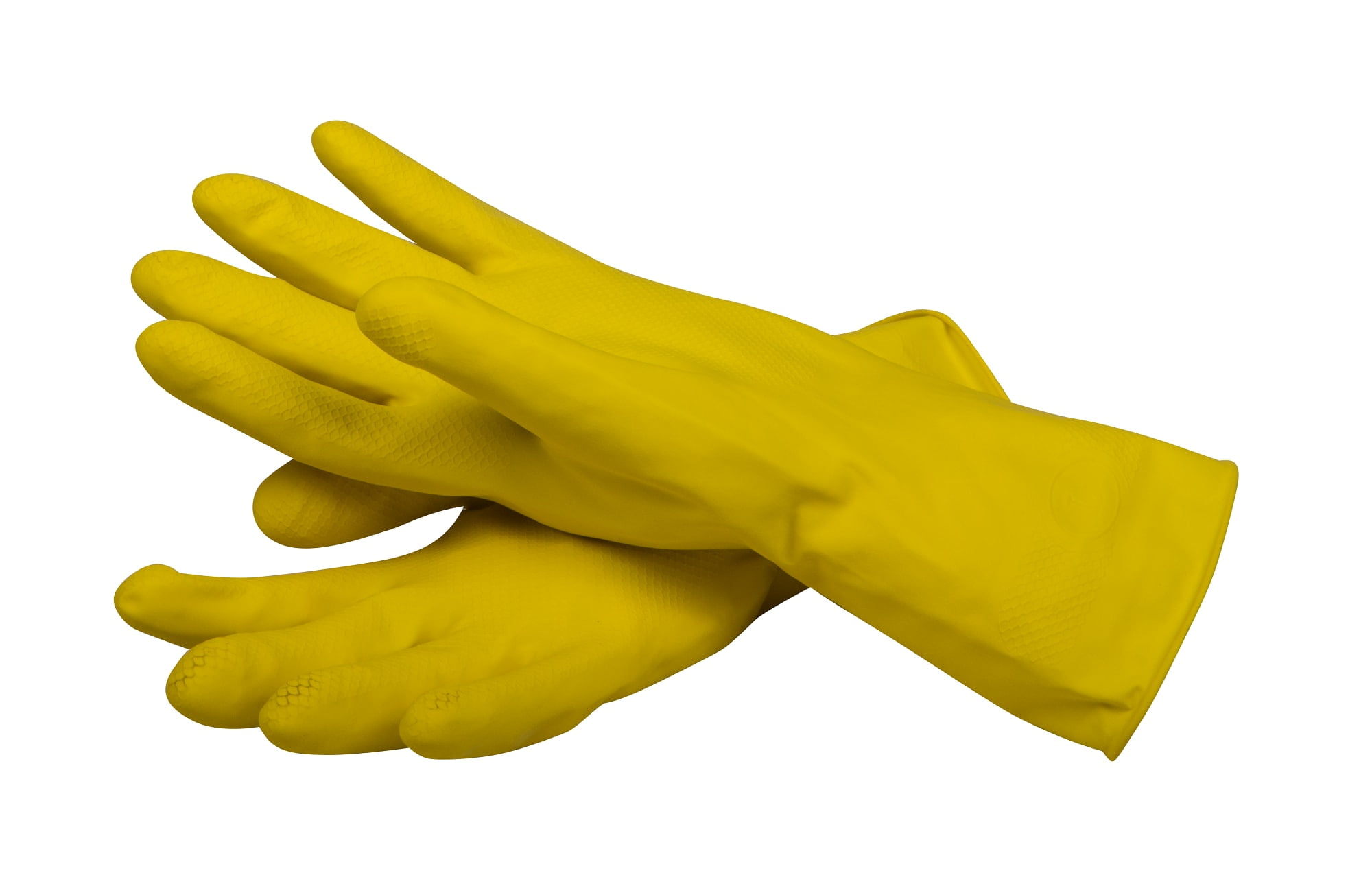 San Jamar 620-L Large Yellow Latex Flock-Lined Glove - Dozen - Walmart.com