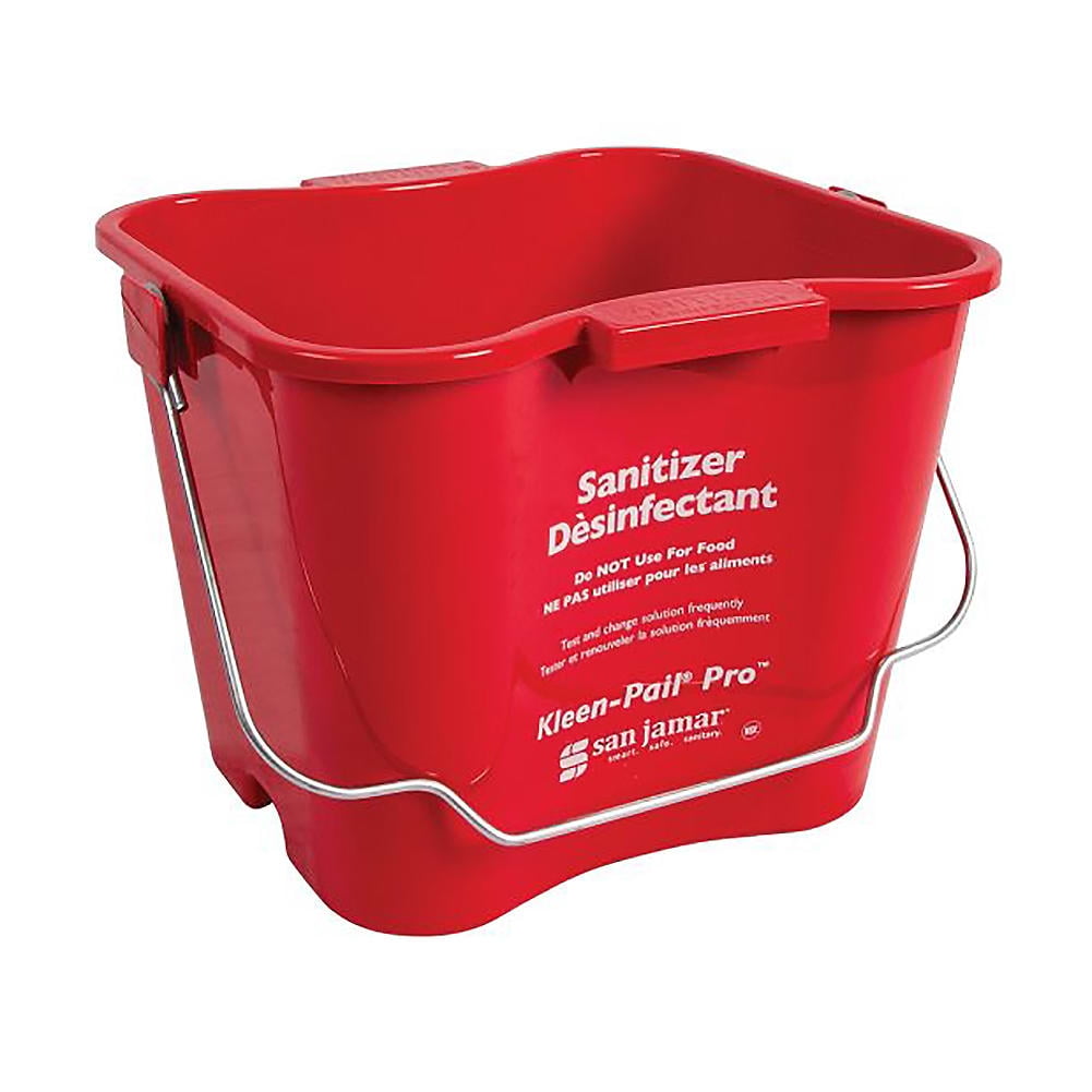 San Jamar KPP256RD Red 8 Quart Kleen-Pail Pro Bucket - Walmart.com