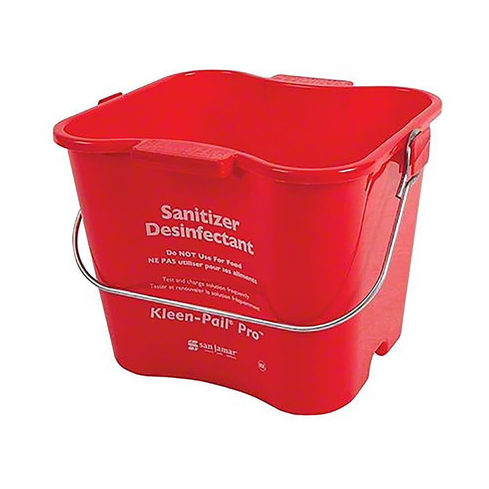 San Jamar KPP97RD Red 3 Quart Kleen-Pail Pro Bucket - Walmart.com