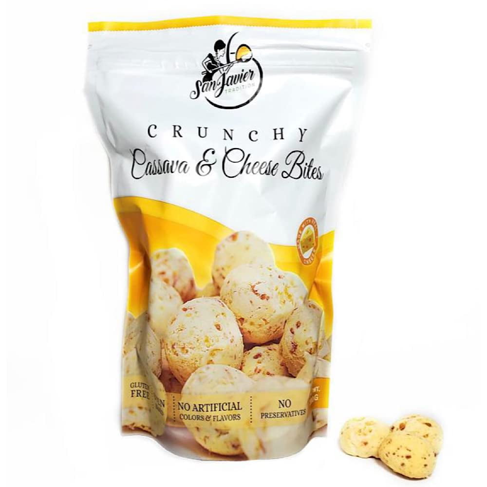 San Javier Tradition Crunchy DMF15 Cassava and Cheese Bites, Made with ...