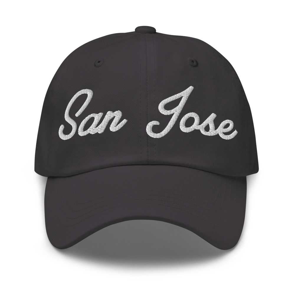 San Jose Baseball Cap San Jose Dad Hat Bold Script Florida FL Hat ...
