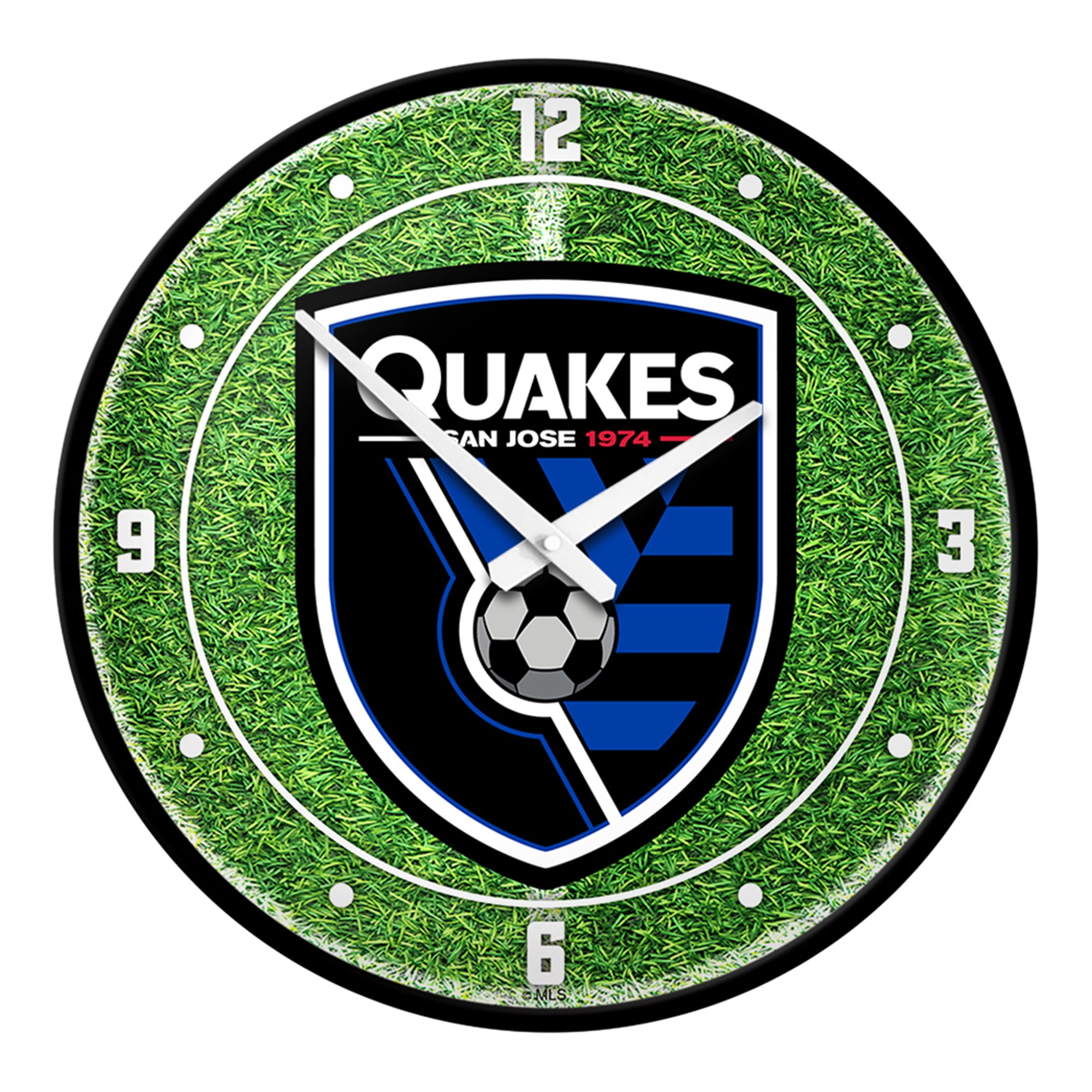 San Jose Earthquakes 17.5" Modern Disc Wall Clock - Walmart.com