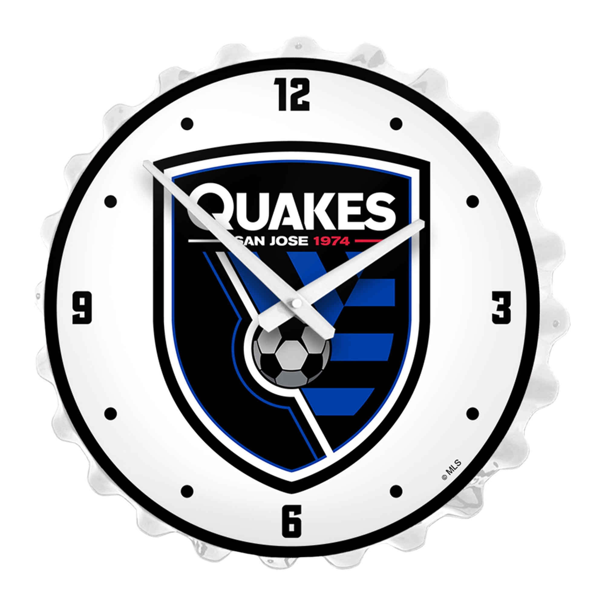 San Jose Earthquakes 18.5" Bottle Cap Lighted Wall Clock - Walmart.com