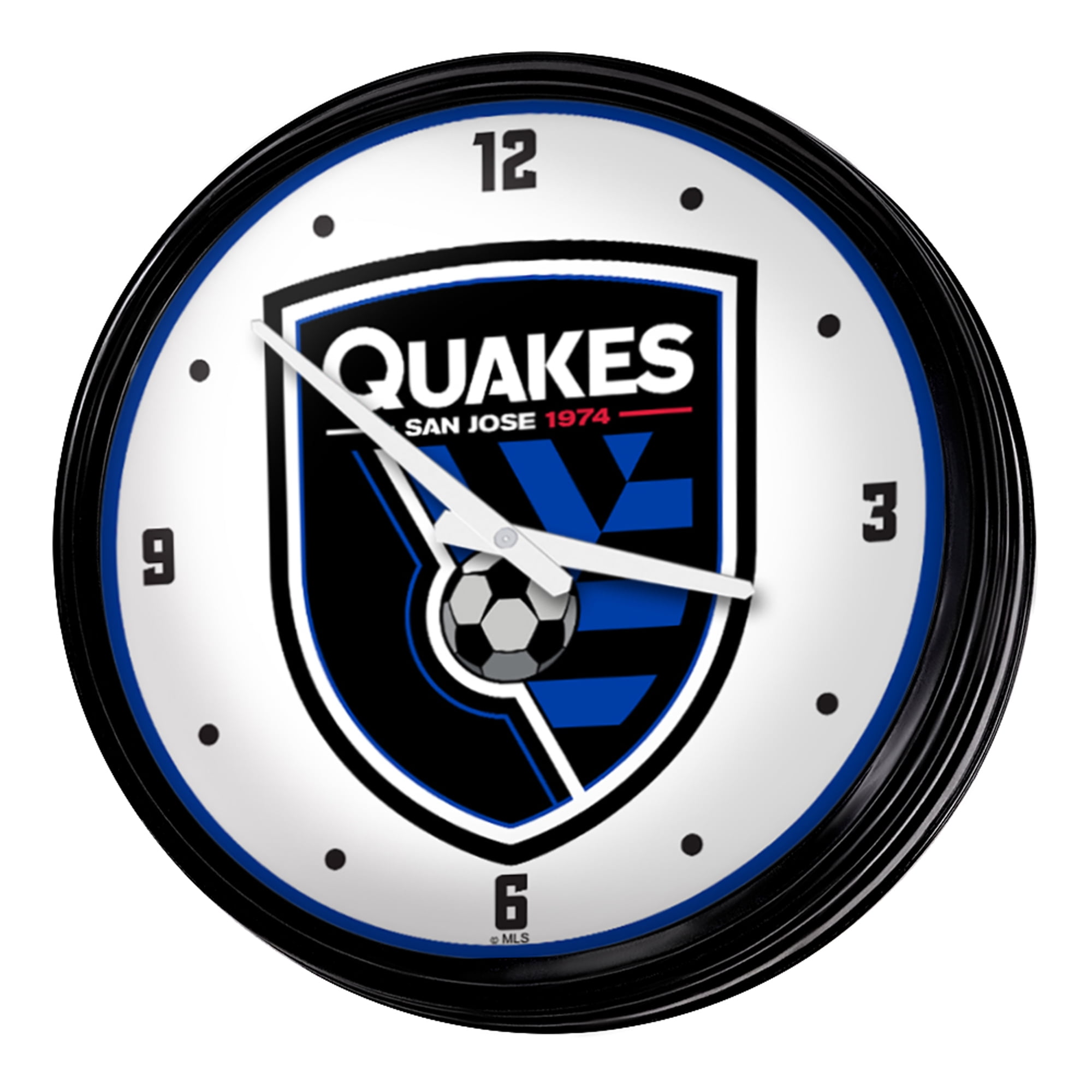 San Jose Earthquakes 18.75" Retro Lighted Wall Clock - Walmart.com