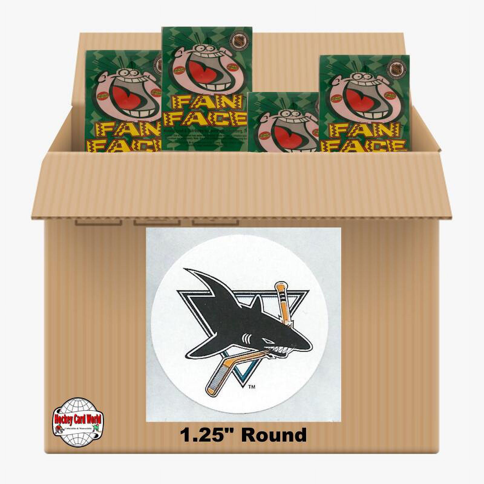 San Jose Sharks 1200 pack case - 4 Logos pack - 4800 Stickers - Walmart.com