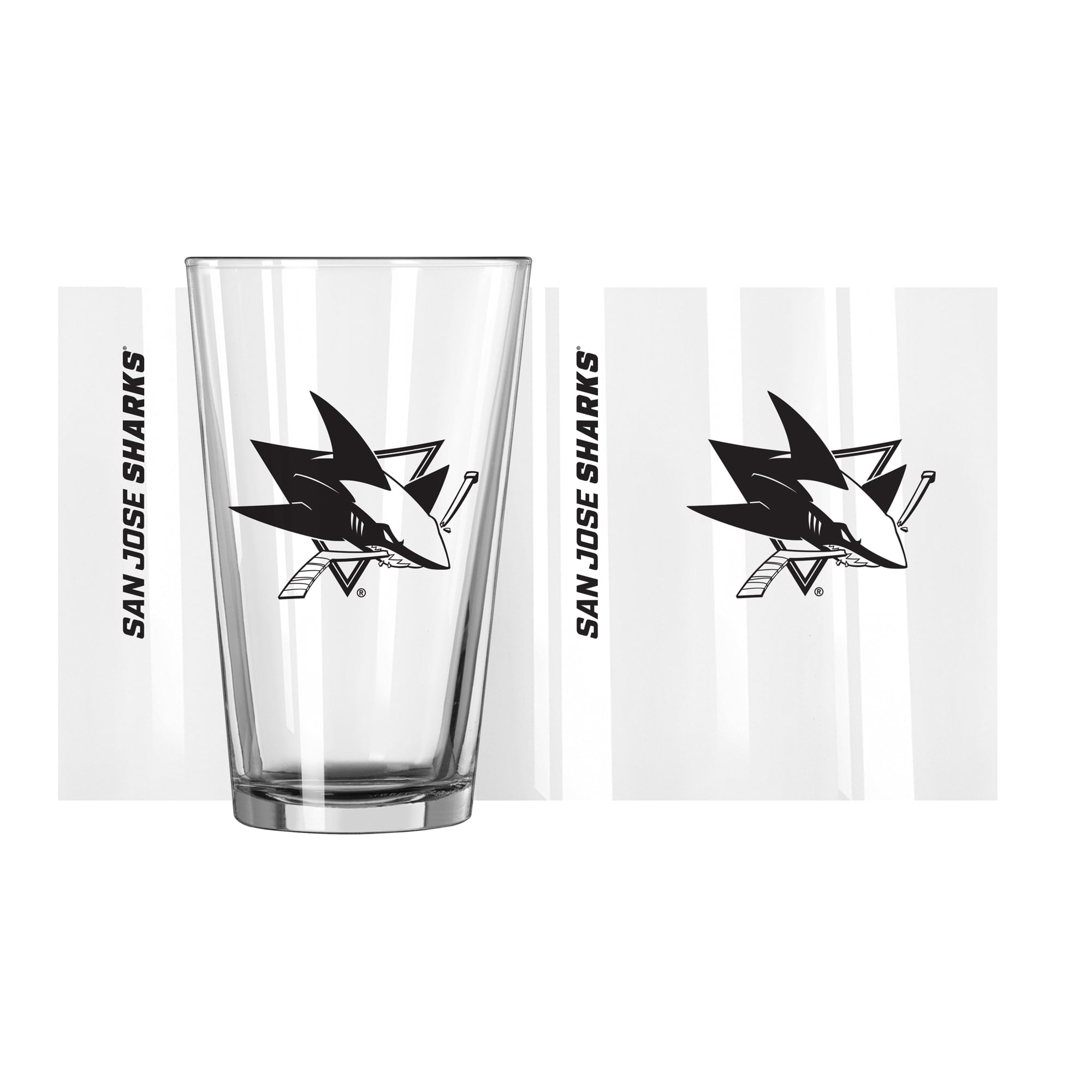San Jose Sharks 16oz. Team Wordmark Game Day Pint Glass - Walmart.com